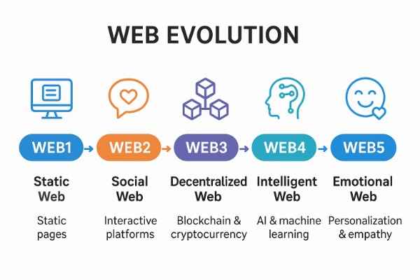 The Evolution of the Web: From Web1 to Web5 Explained